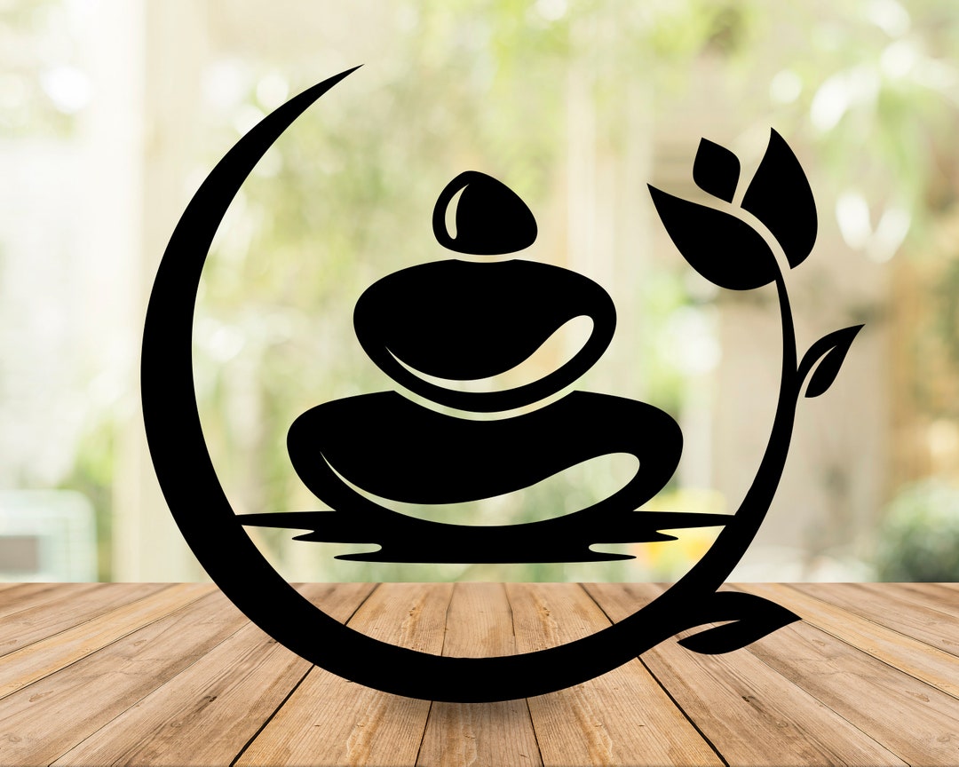 Yoga Zen Stones Svg Files for Cricut, Zen Meditation Namaste SVG for ...