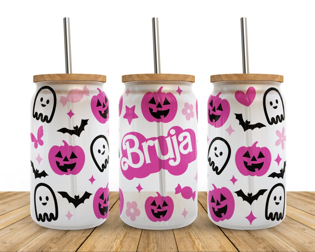 Witch Bruja Svg Libbey Glass Wrap Svg, Funny Halloween Spooky Witchy ...