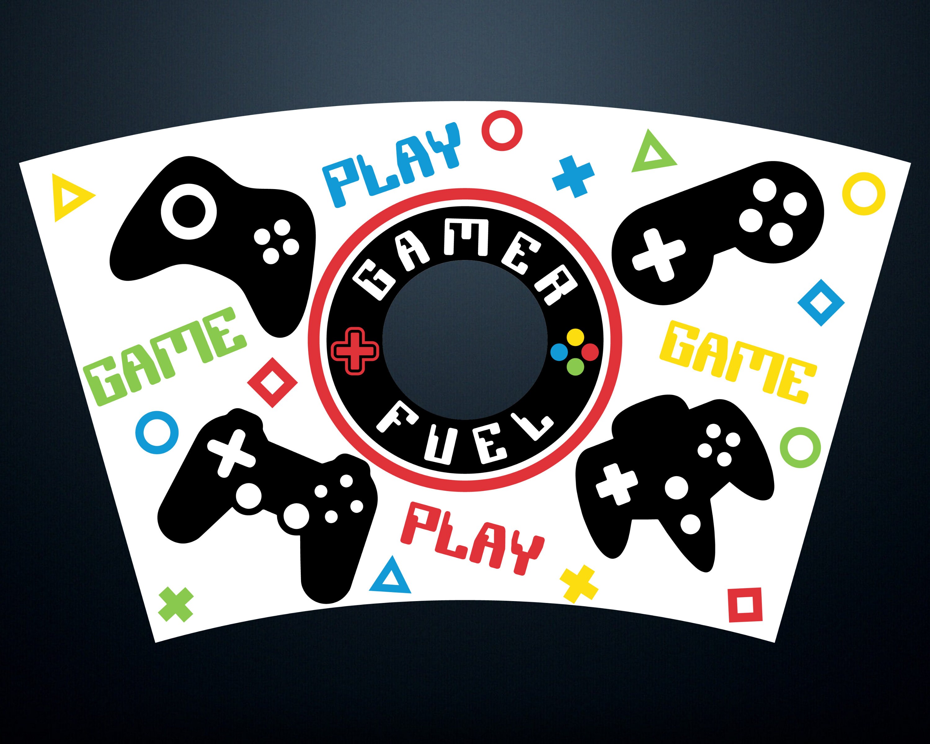 Gamer Fuel SVG 24oz Starbucks Cup Wrap Svg Video Game - Etsy UK