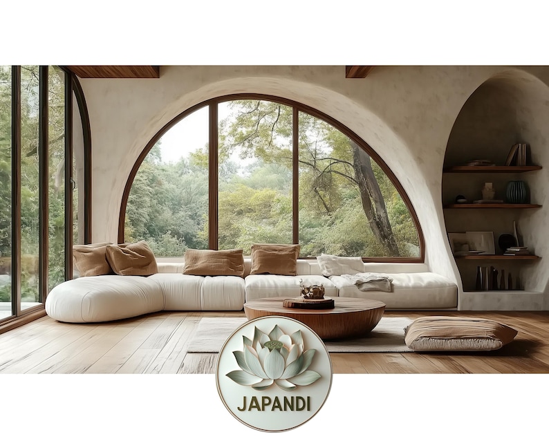 Japandi Zoom Background Bundle, 20 Virtual HD Desktop Wallpaper ...
