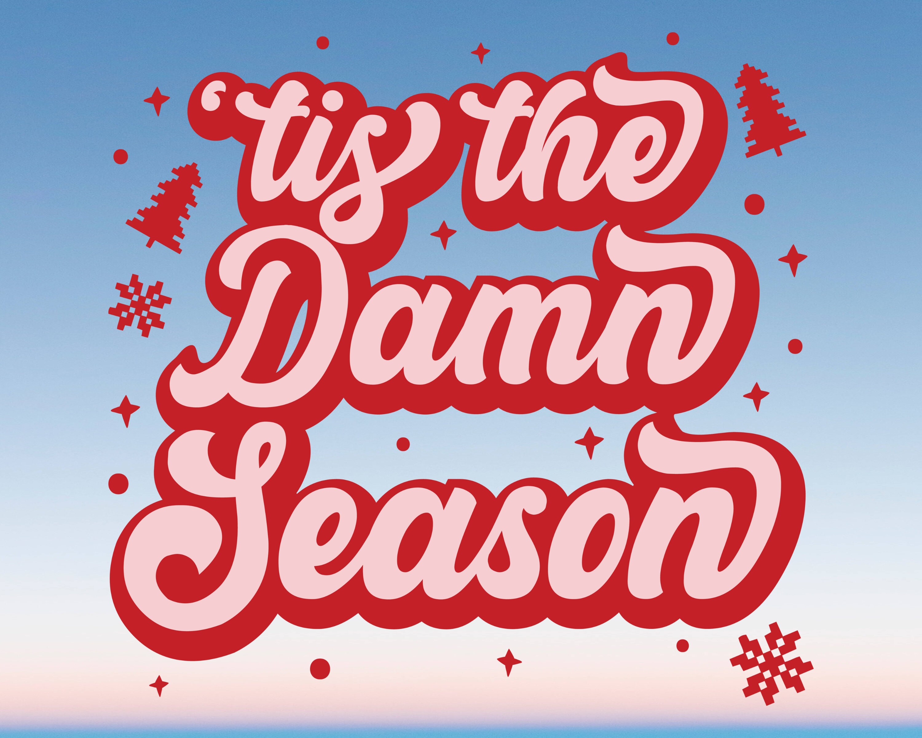 Tis the Damn Season Svg Files for Cricut Retro Funny Swiftie - Etsy