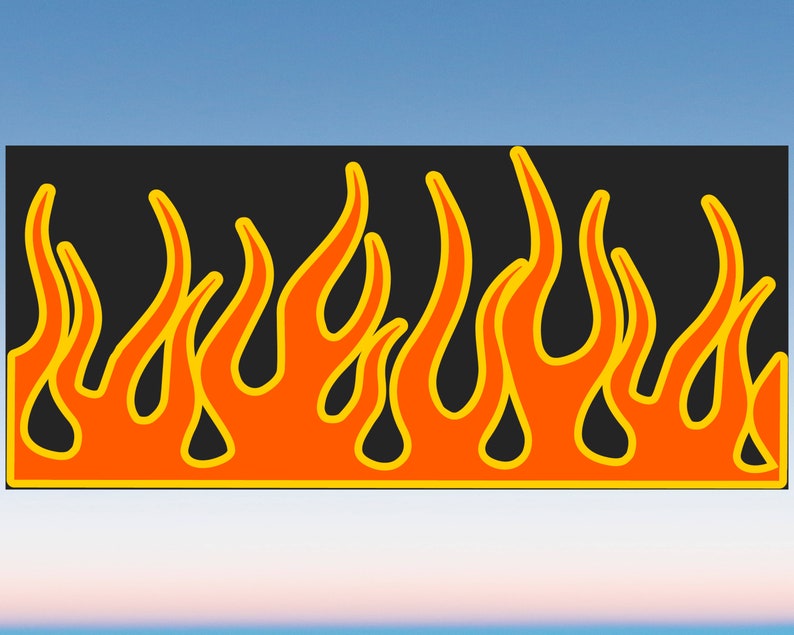 Flames Fire Svg Libbey Glass Wrap Svg Y2k Trendy Summer Fire - Etsy