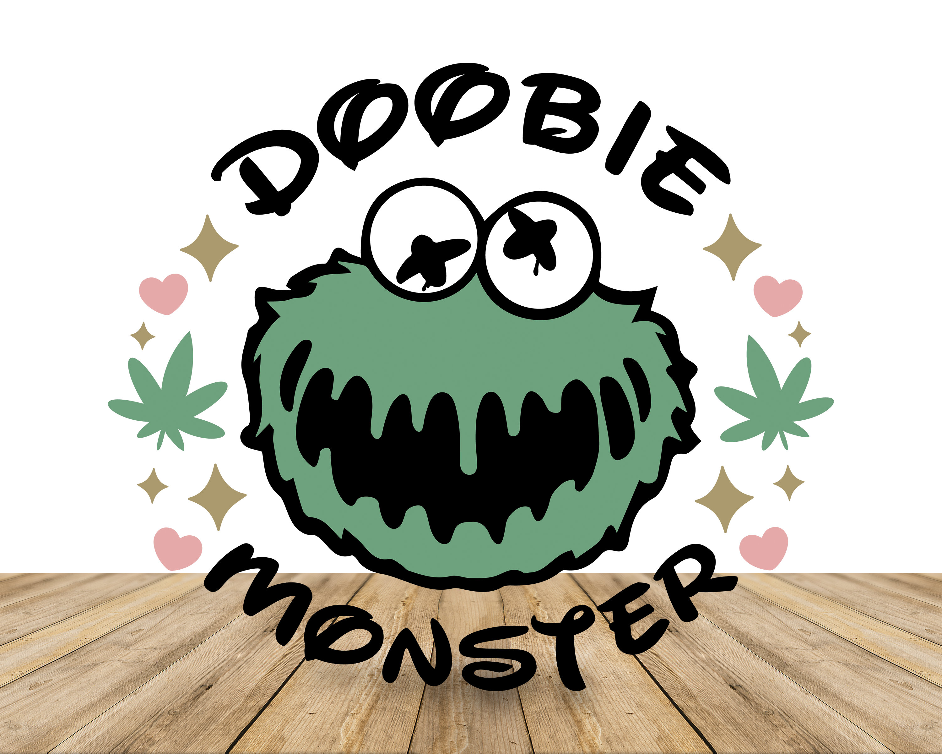 Funny Weed 420 Stoner Svg For Shirts, Doobie Monster Svg Halloween ...