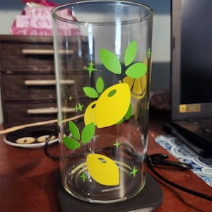 Lemon SVG Libbey Glass Wrap Svg, Summer Fruit Lemonade Tropical 16oz ...