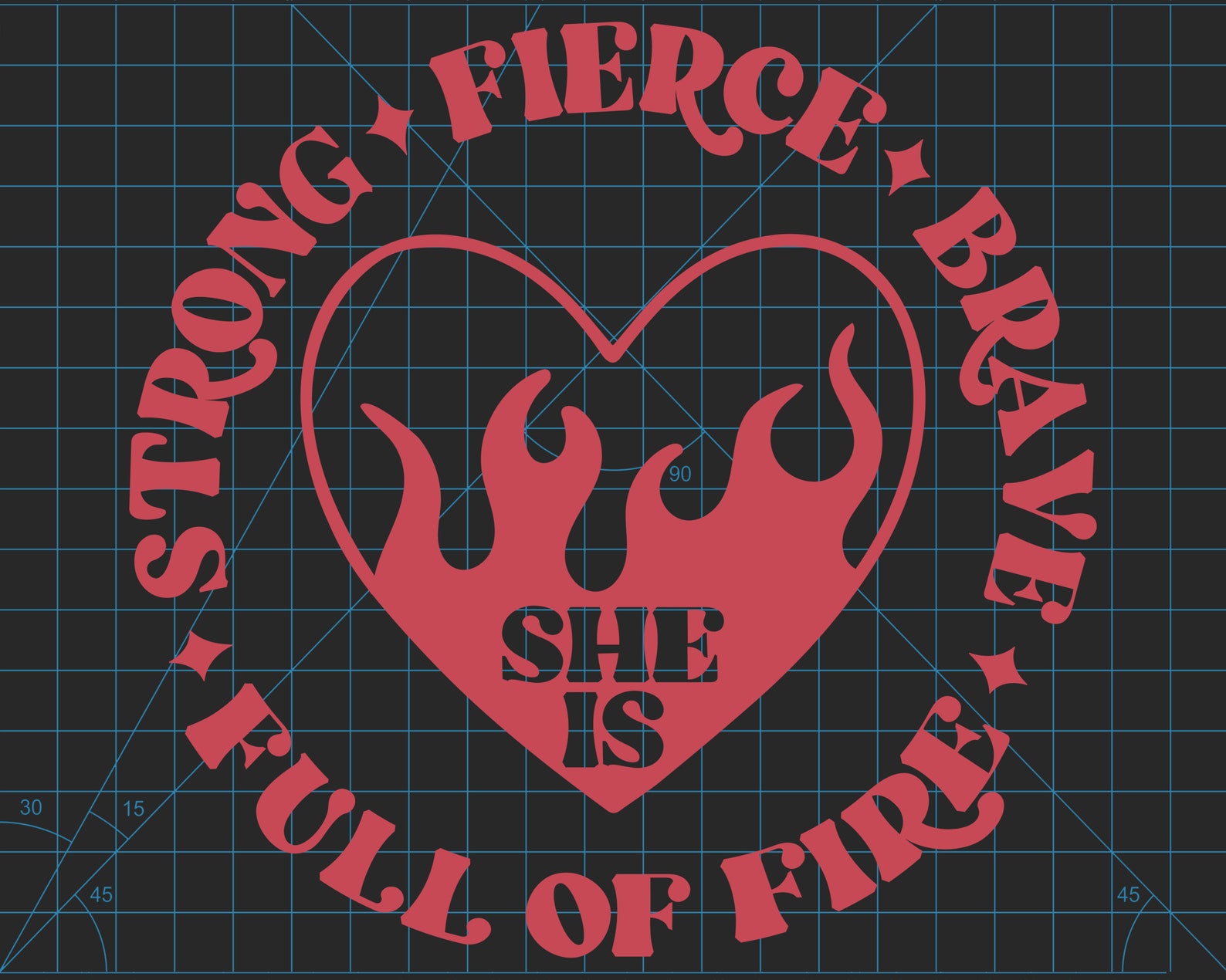 She is Strong Fierce Brave Svg Files for Cricut Women Mom - Etsy
