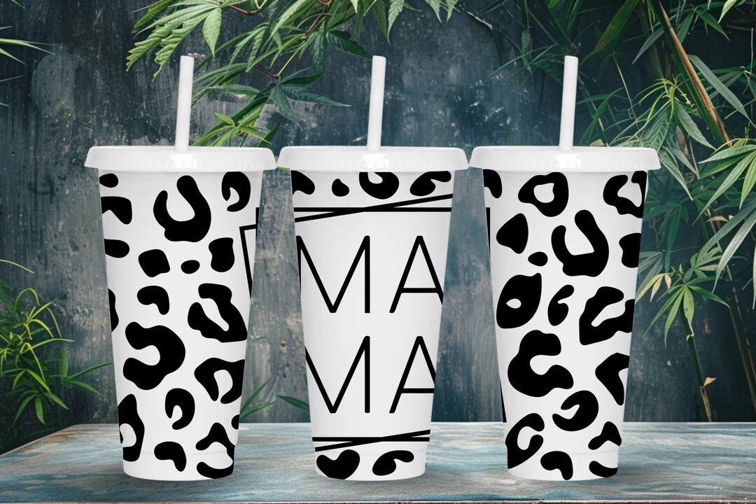 Mama Leopard Print Svg Starbucks Cup Wrap Svg, Mom Life Mothers Day ...