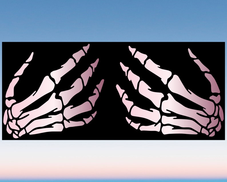 Skeleton Hand Svg Libbey Glass Wrap Svg Halloween Spooky - Etsy
