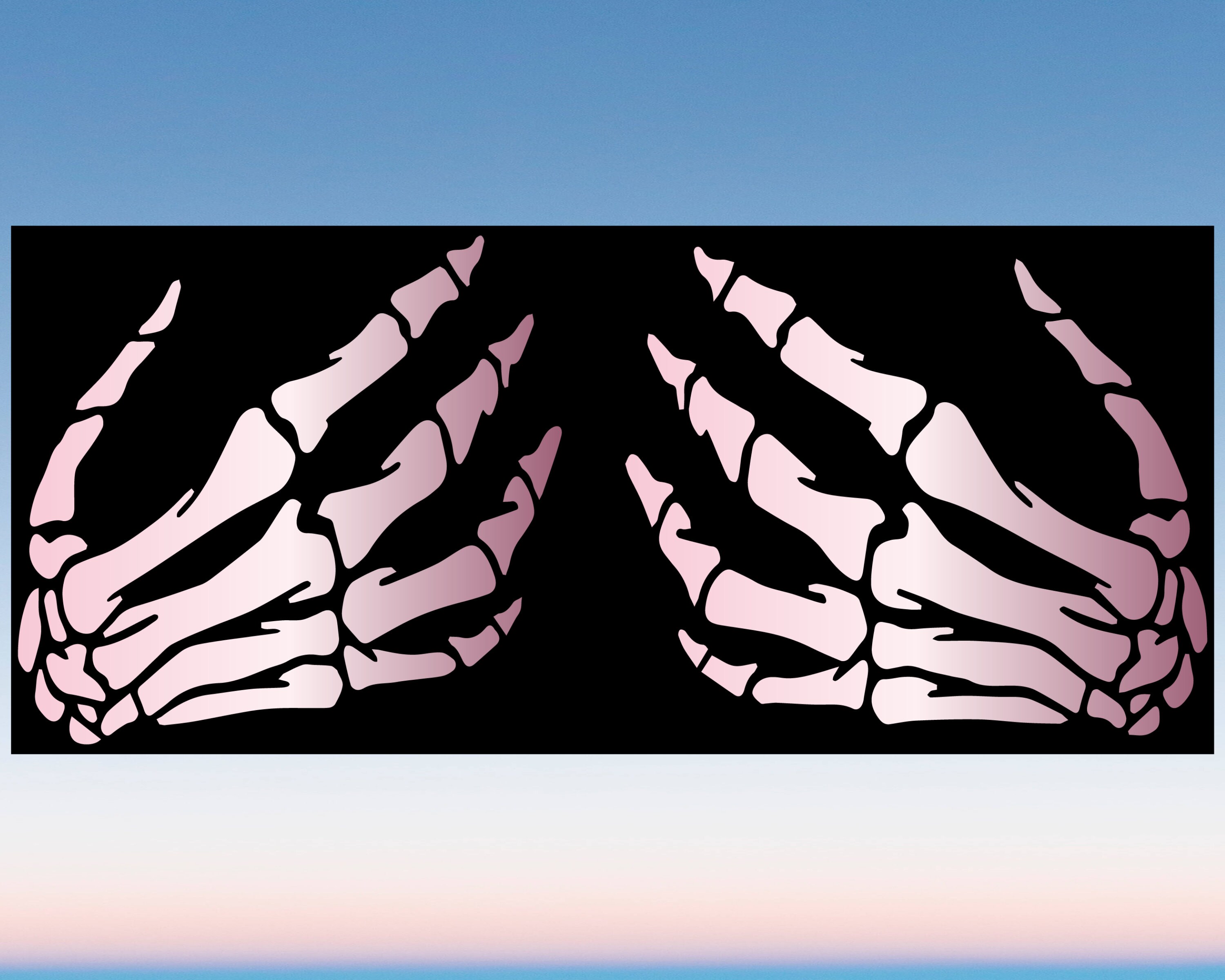Skeleton Hand Svg Libbey Glass Wrap Svg Halloween Spooky - Etsy