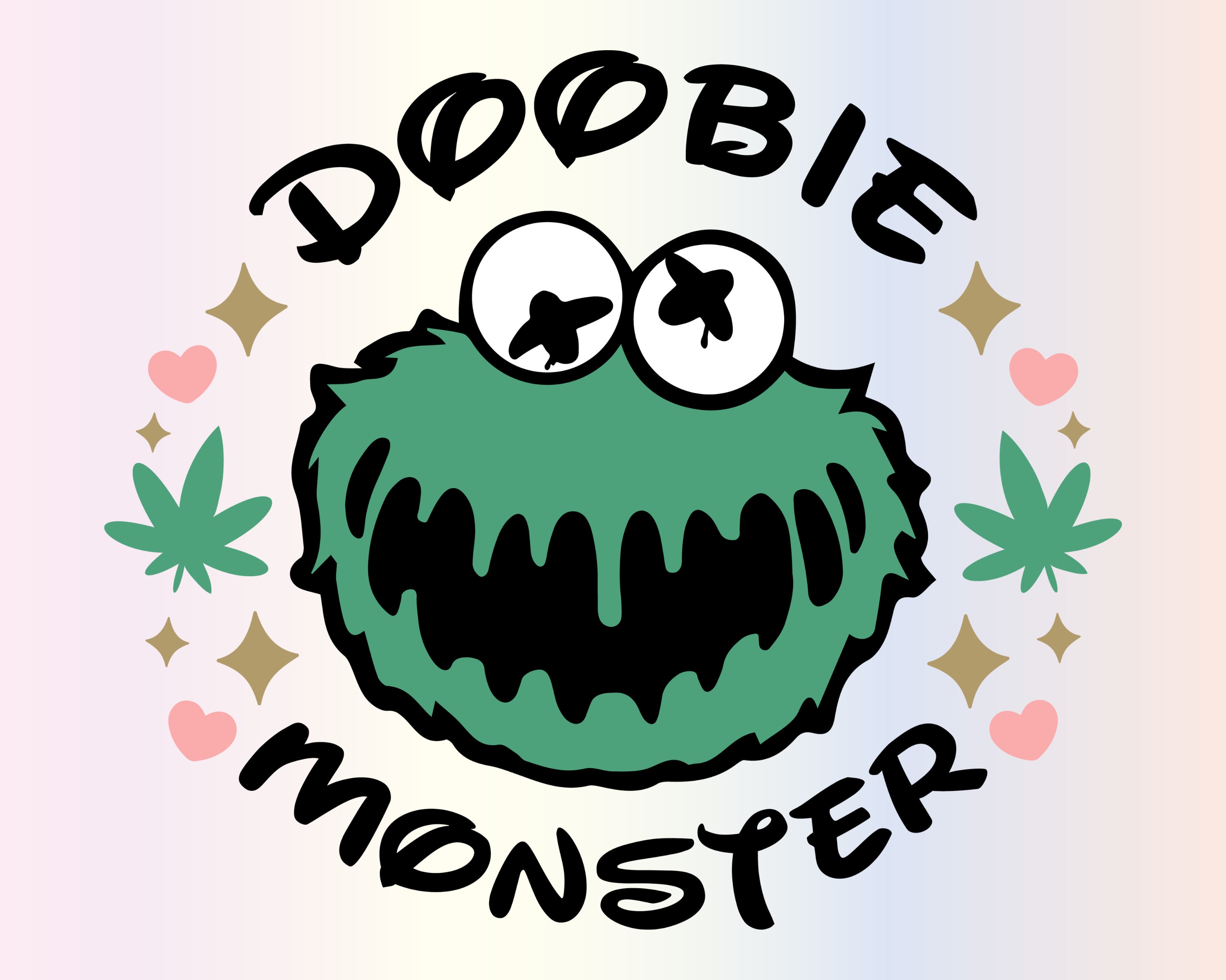 Doobie Monster Svg - Etsy UK