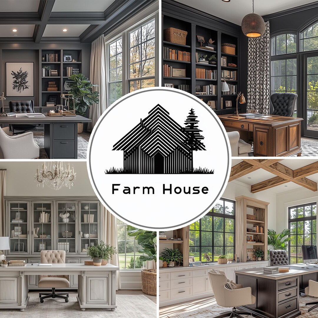 Farmhouse Zoom Background Bundle, 20 Old Money Virtual Desktop ...