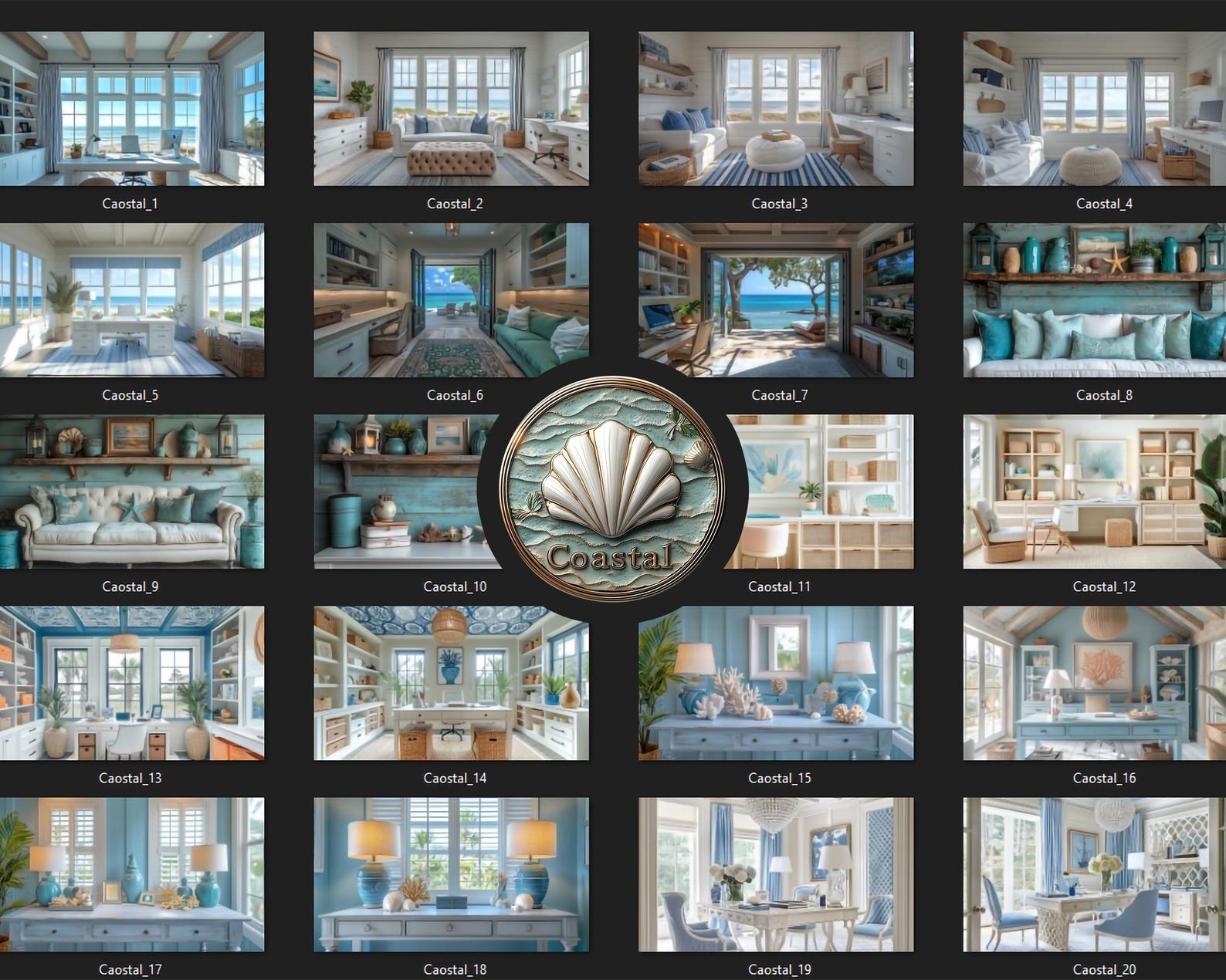 Beach House Zoom Background Bundle, 20 Summer Virtual Desktop Wallpaper ...