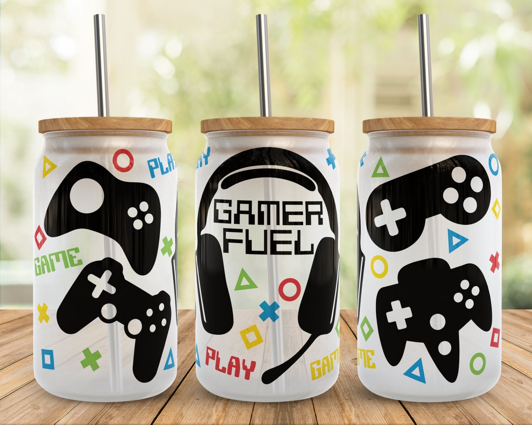 Gamer Fuel SVG Libbey Glass Wrap Svg Video Game Controller - Etsy