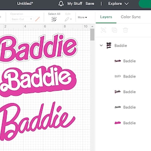 Baddie SVG Files: Retro 90s Clipart for Cricut (digital Download) - Etsy
