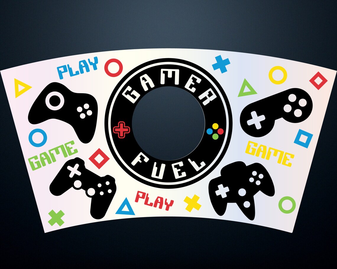 Gamer Fuel Svg Starbucks Hot Cup Wrap Svg Video Game - Etsy