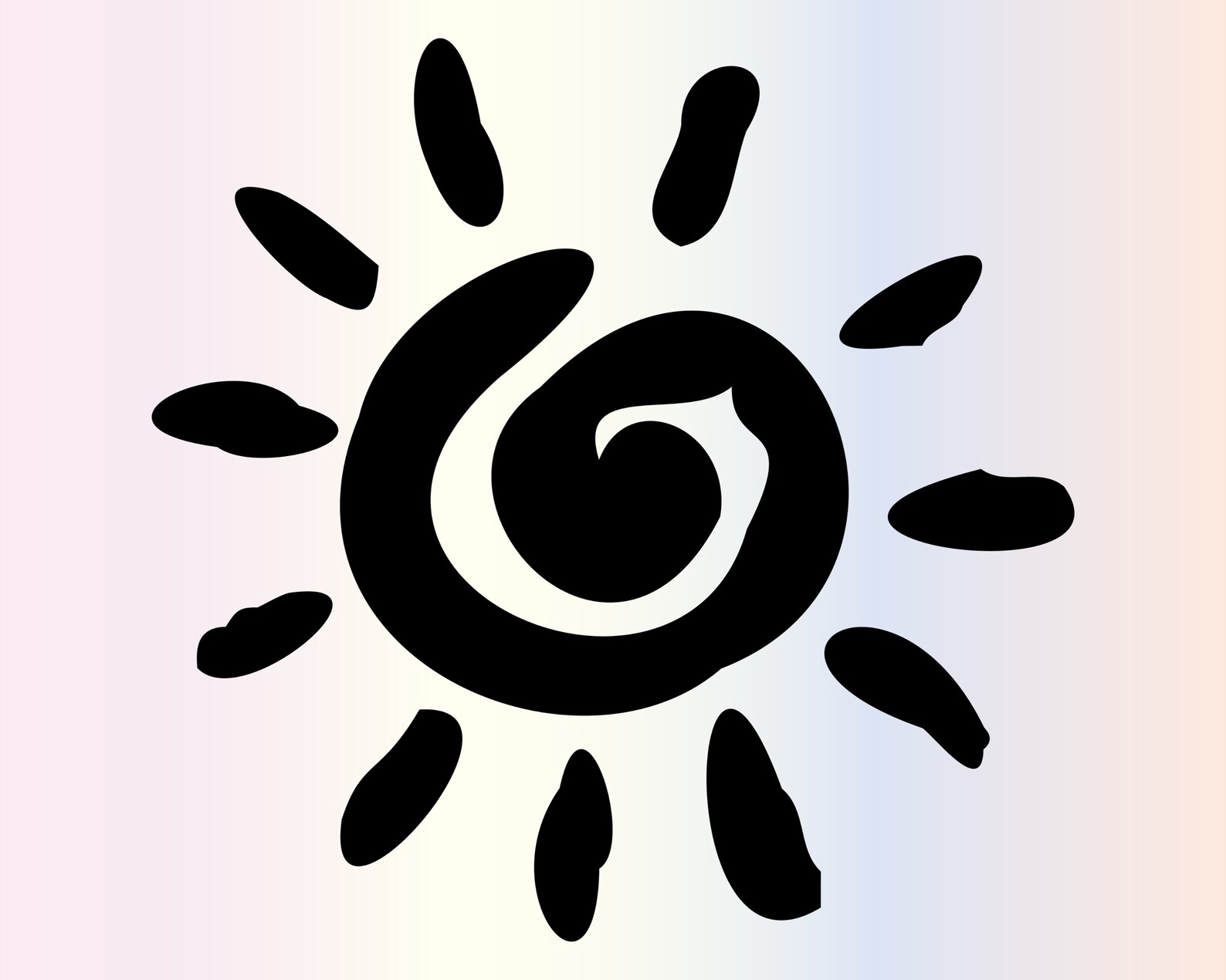 Spiral Sun Svg Files for Cricut Sunshine Summer Vibes Beach - Etsy