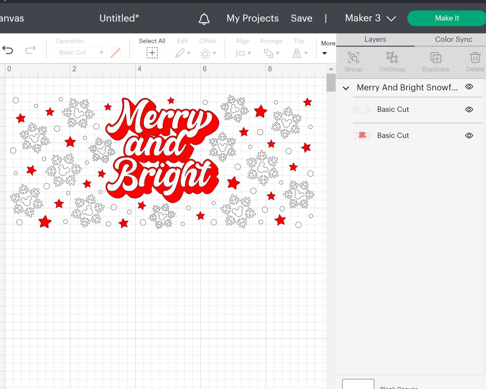 Merry and Bright SVG Libbey Glass Wrap Svg, Merry Christmas Snowflake ...