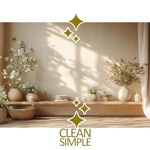 Clean Simple Zoom Background Bundle, 12 Virtual HD Desktop Wallpaper ...