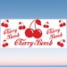 Cherry Bomb SVG Libbey Glass Wrap Svg, Retro Trendy Cherry 16 Oz Libbey ...