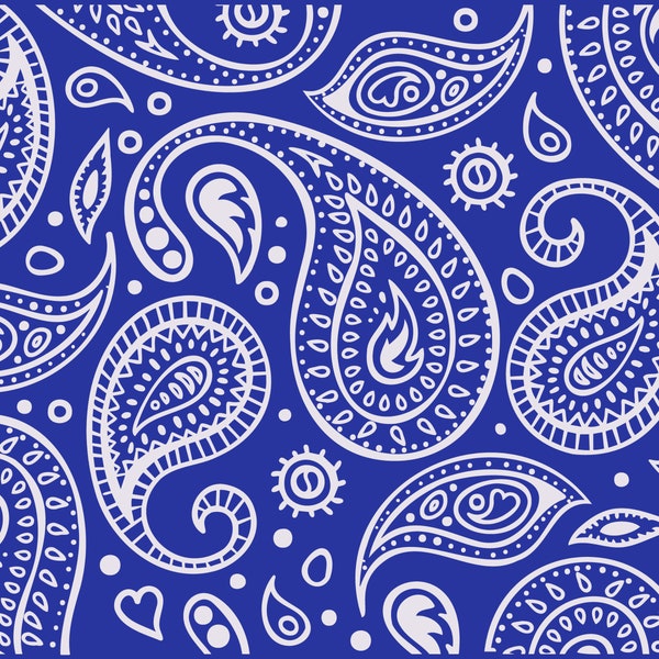 Blue Bandana - Etsy