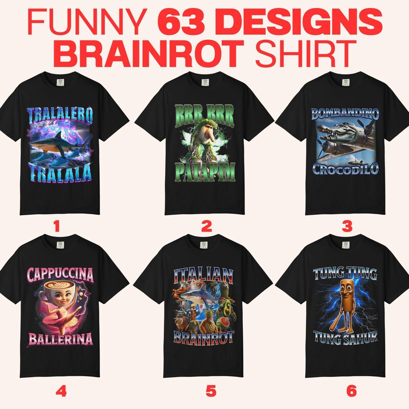 Brainrot Shirts - Etsy