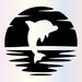 Sunset Dolphin Svg Files for Cricut, Summer Ocean Beach Vibes Svg for ...