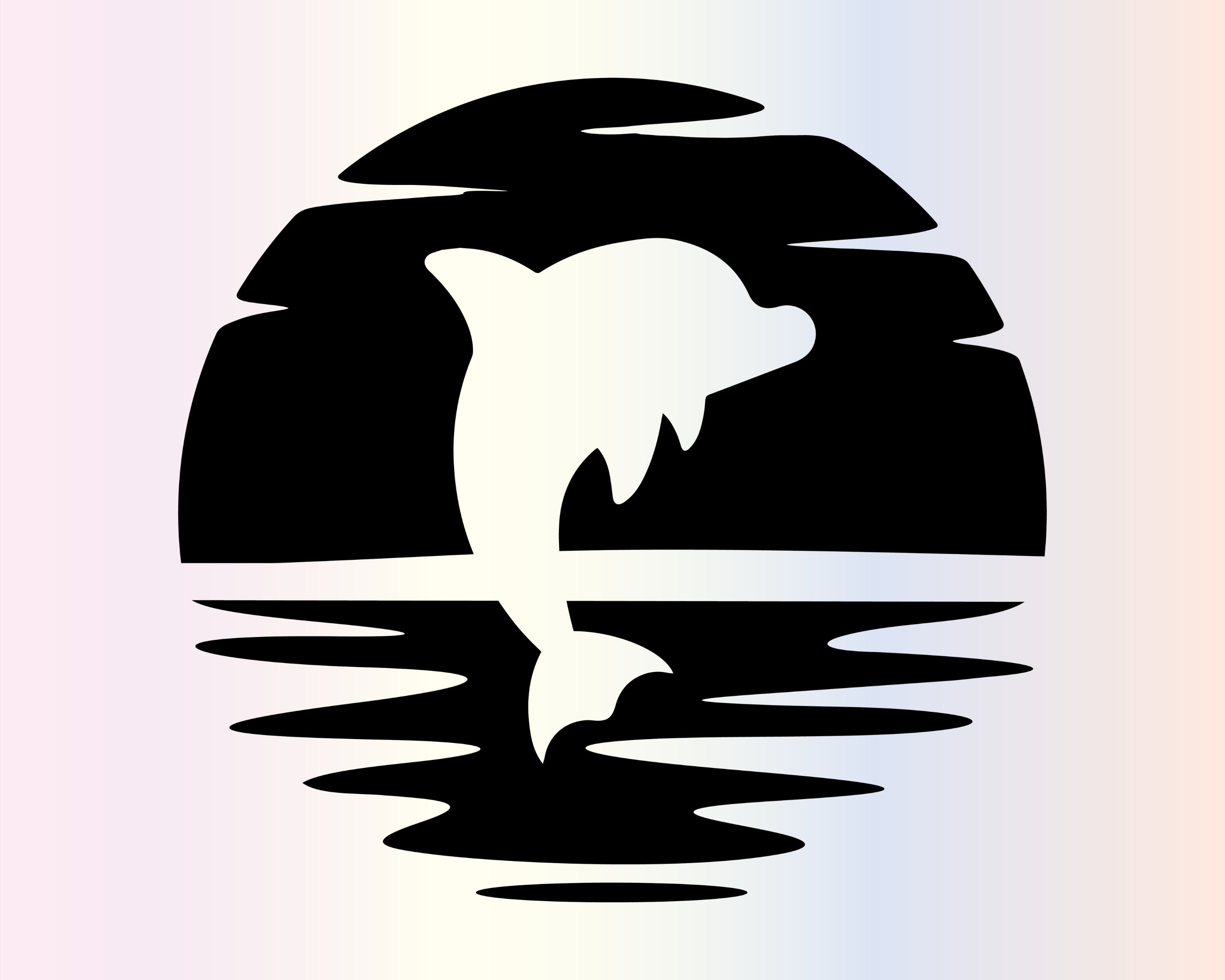 Sunset Dolphin Svg Files for Cricut Summer Ocean Beach Vibes - Etsy