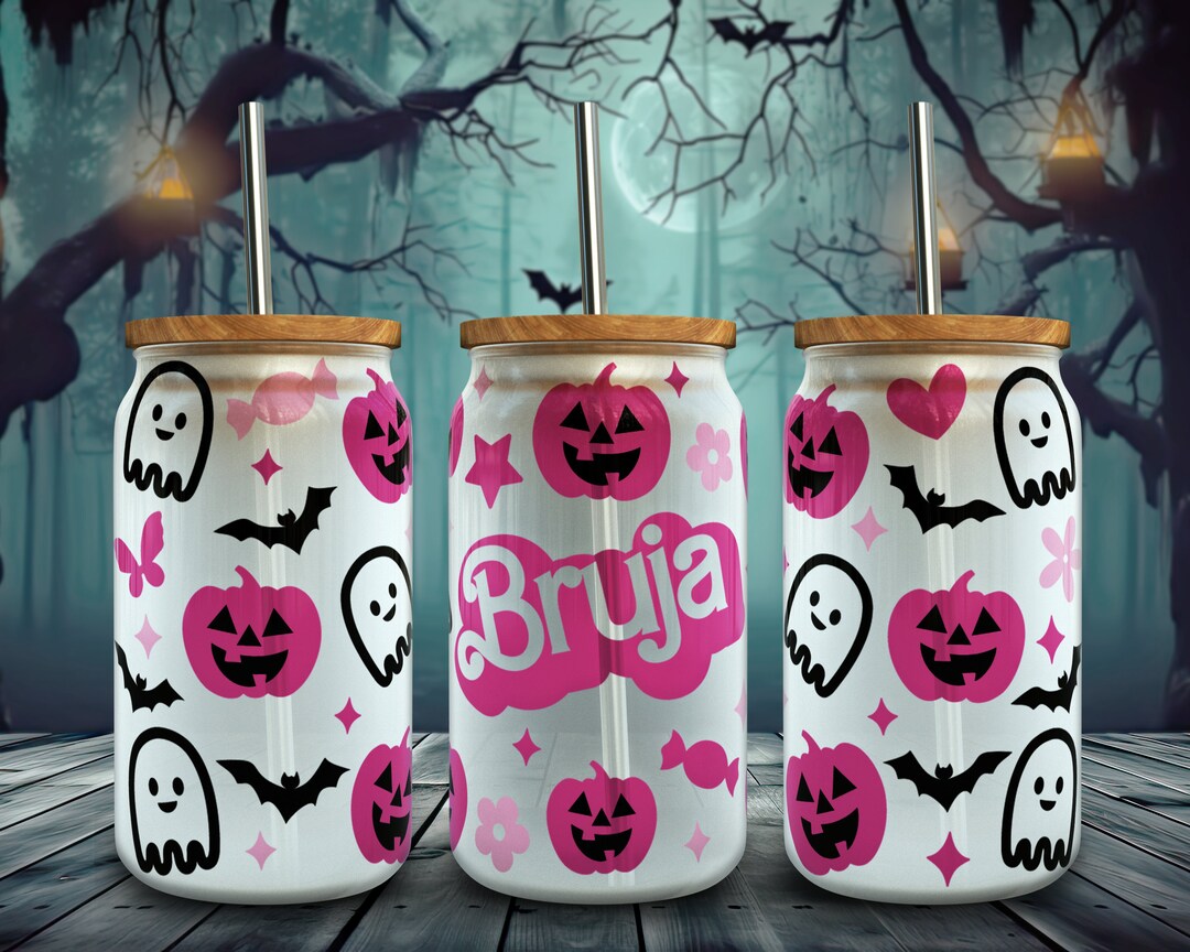 Witch Bruja Svg Libbey Glass Wrap Svg Funny Halloween Spooky - Etsy UK