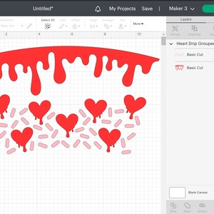 Heart Drip SVG Starbucks Cup Wrap Svg, Sprinkles Valentines Day 24oz ...