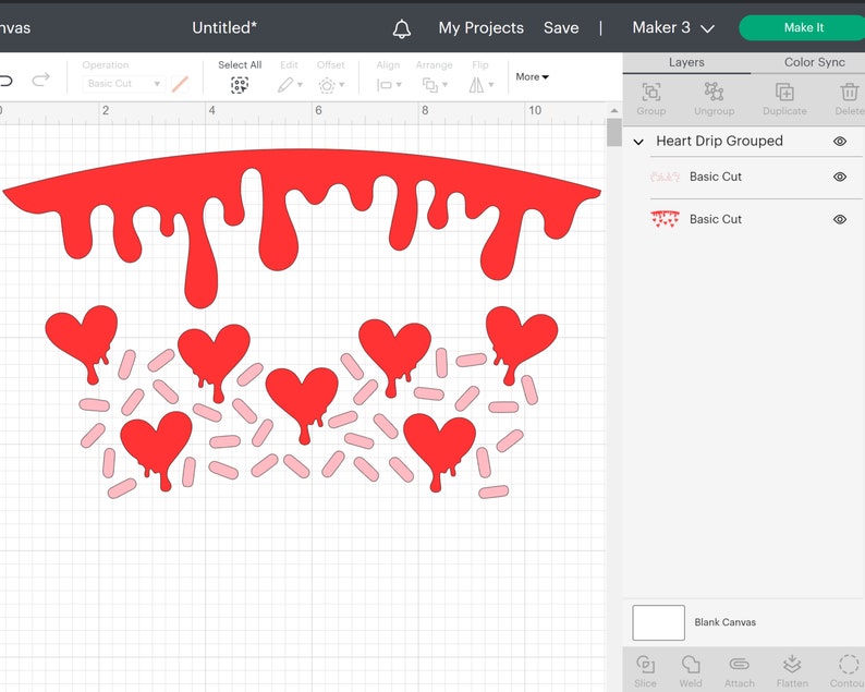 Heart Drip SVG Starbucks Cup Wrap Svg Sprinkles Valentines - Etsy