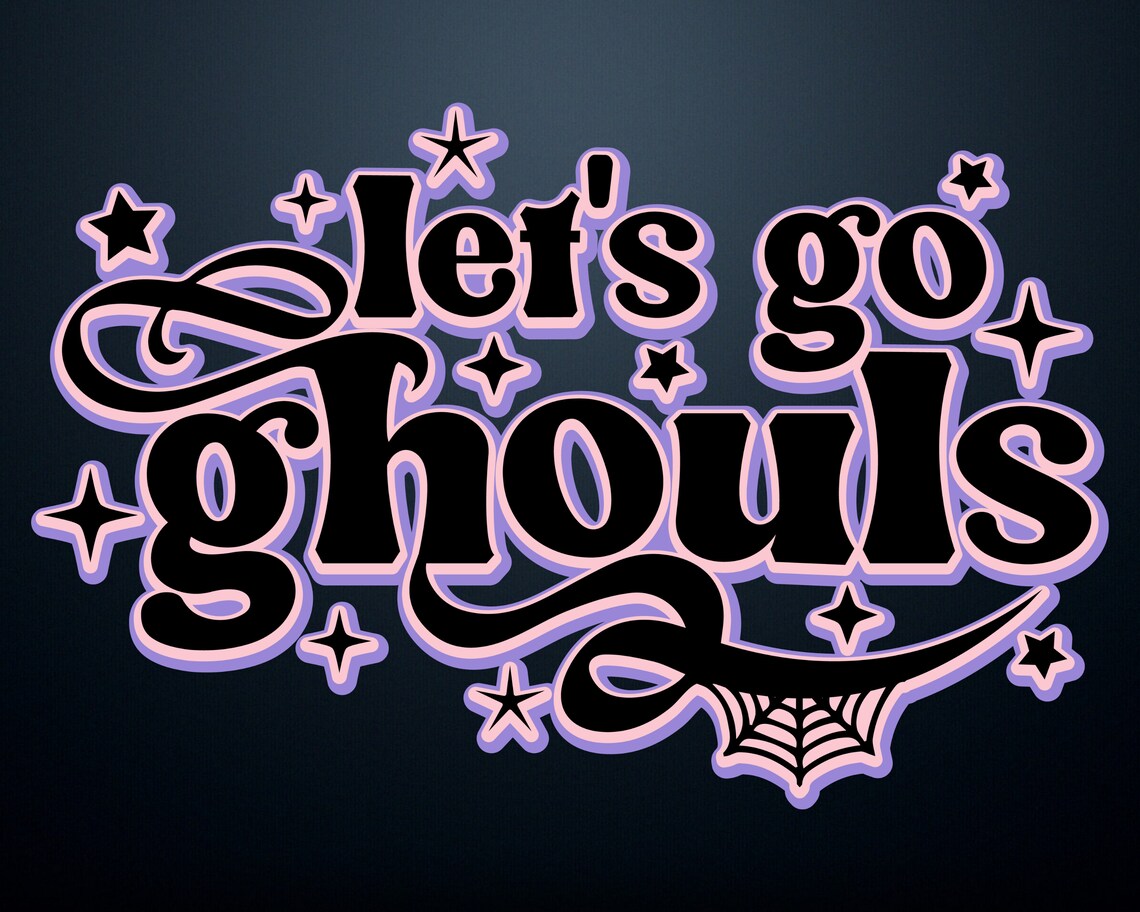 Let's Go Ghouls Svg Files for Cricut Halloween Spooky - Etsy Ireland