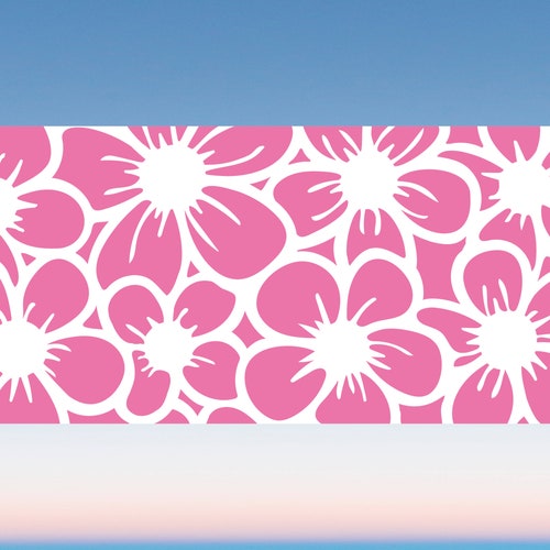 Spring Floral Svg Libbey Glass Wrap Svg Spring Flower 16oz - Etsy