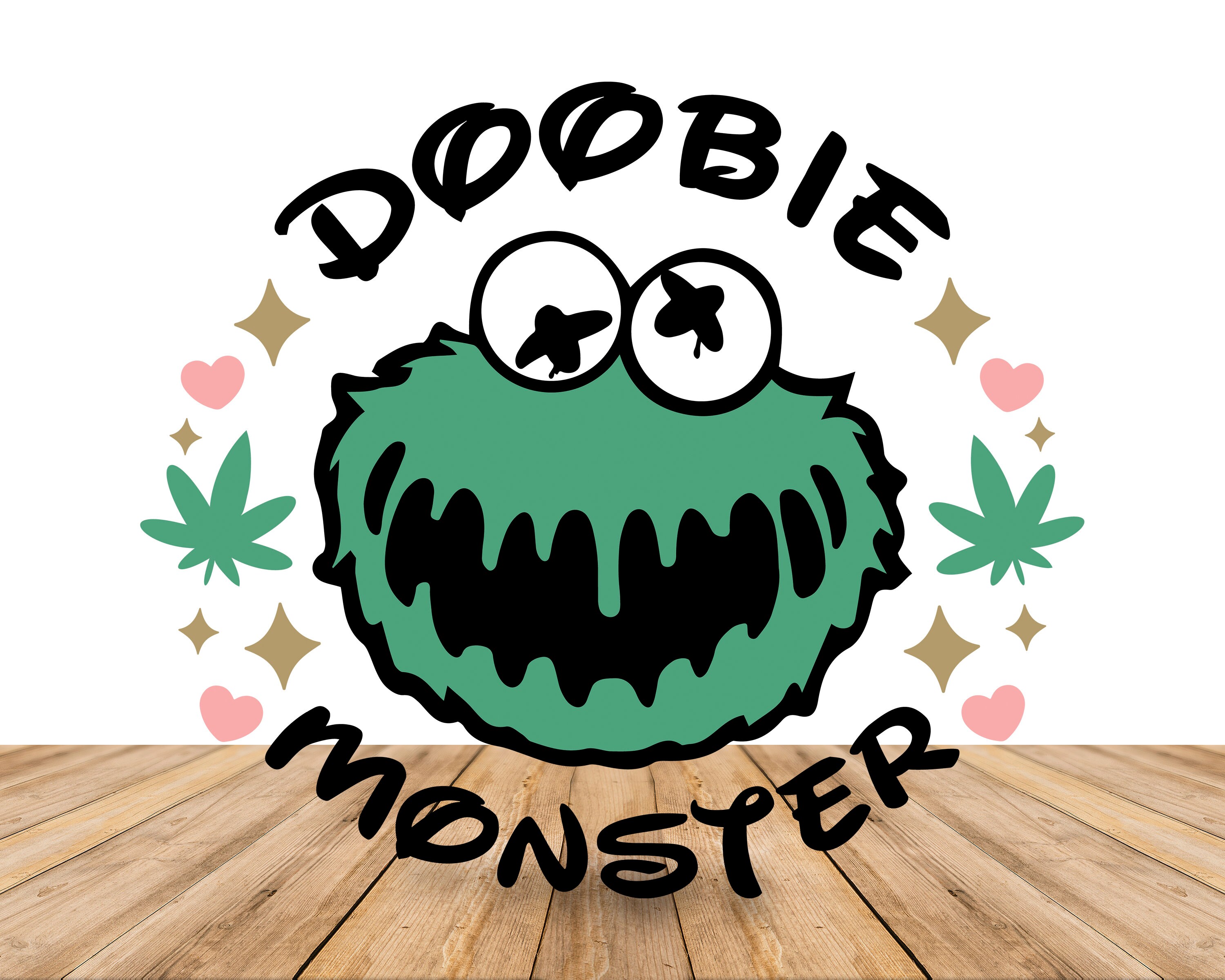 Funny Weed 420 Stoner Svg For Shirts, Doobie Monster Svg Halloween ...