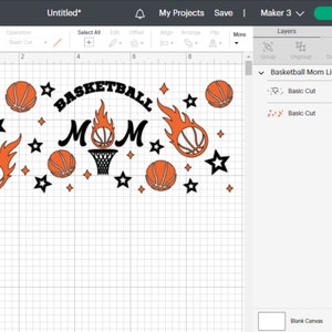 Basketball Mom SVG Libbey Glass Wrap Svg, Game Day Sports 16oz Libby ...