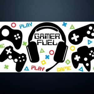 Gamer Fuel SVG Libbey Glass Wrap Svg Video Game Controller - Etsy