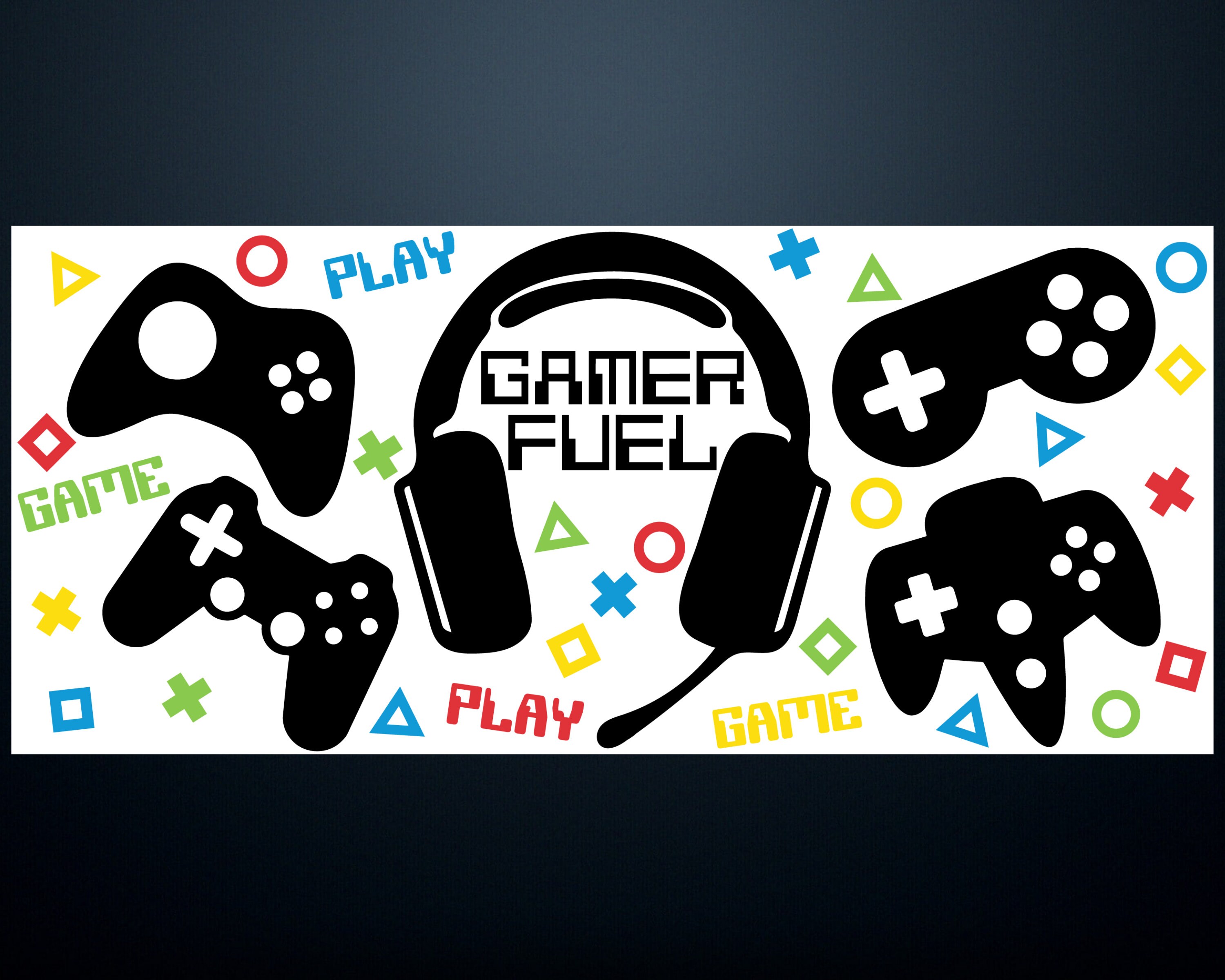 Gamer Fuel SVG Libbey Glass Wrap Svg Video Game Controller - Etsy UK