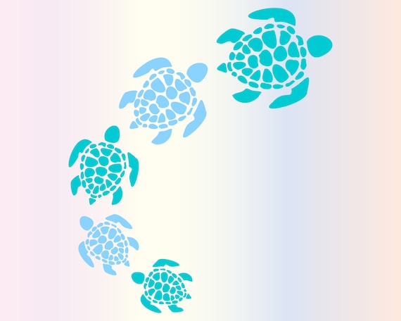 Sea Turtle Svg Files for Cricut Summer Beach Ocean Hawaii SVG - Etsy Canada