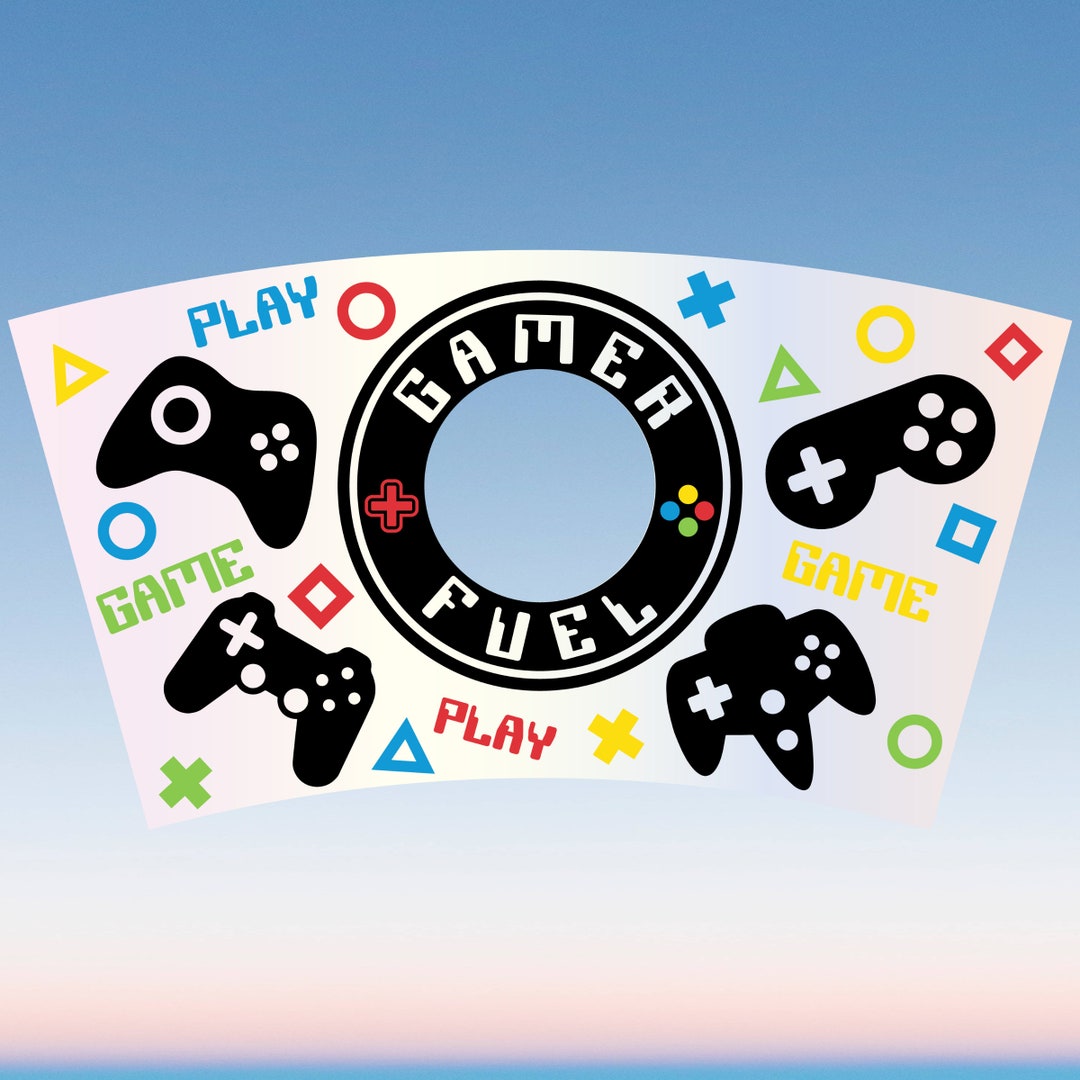 Gamer Fuel Svg Starbucks Hot Cup Wrap Svg, Video Game Controller 16oz ...