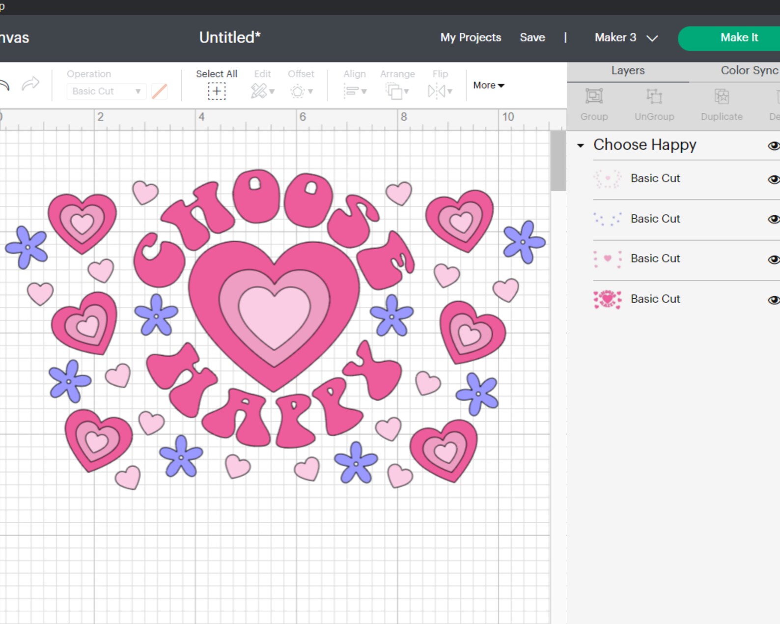 Choose Happy SVG Starbucks Cup Wrap Svg Boho Hearts 24oz - Etsy