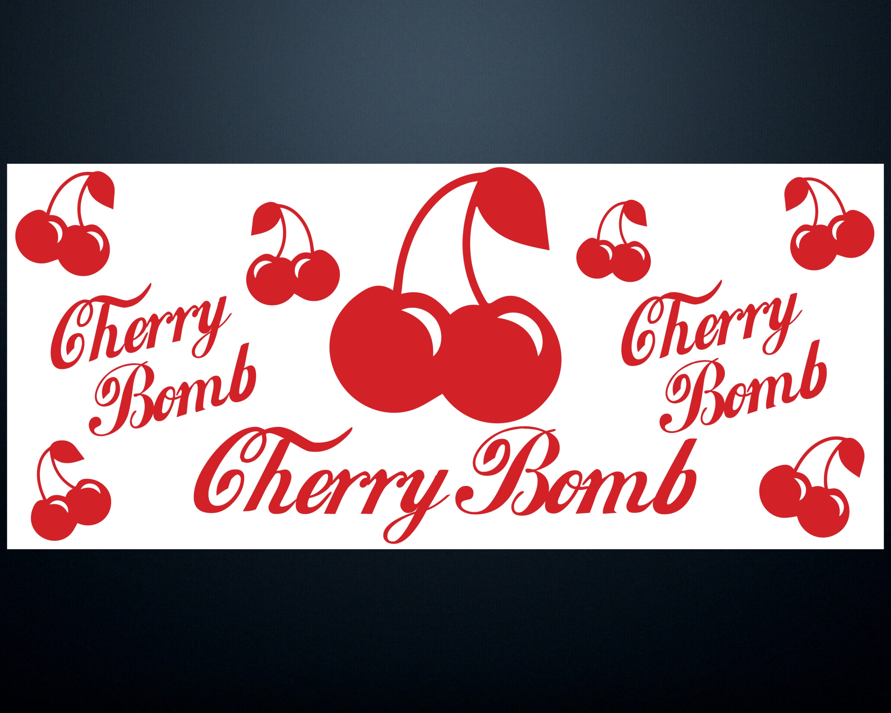 Cherry Bomb SVG Libbey Glass Wrap Svg Retro 70s Trendy 16oz - Etsy ...