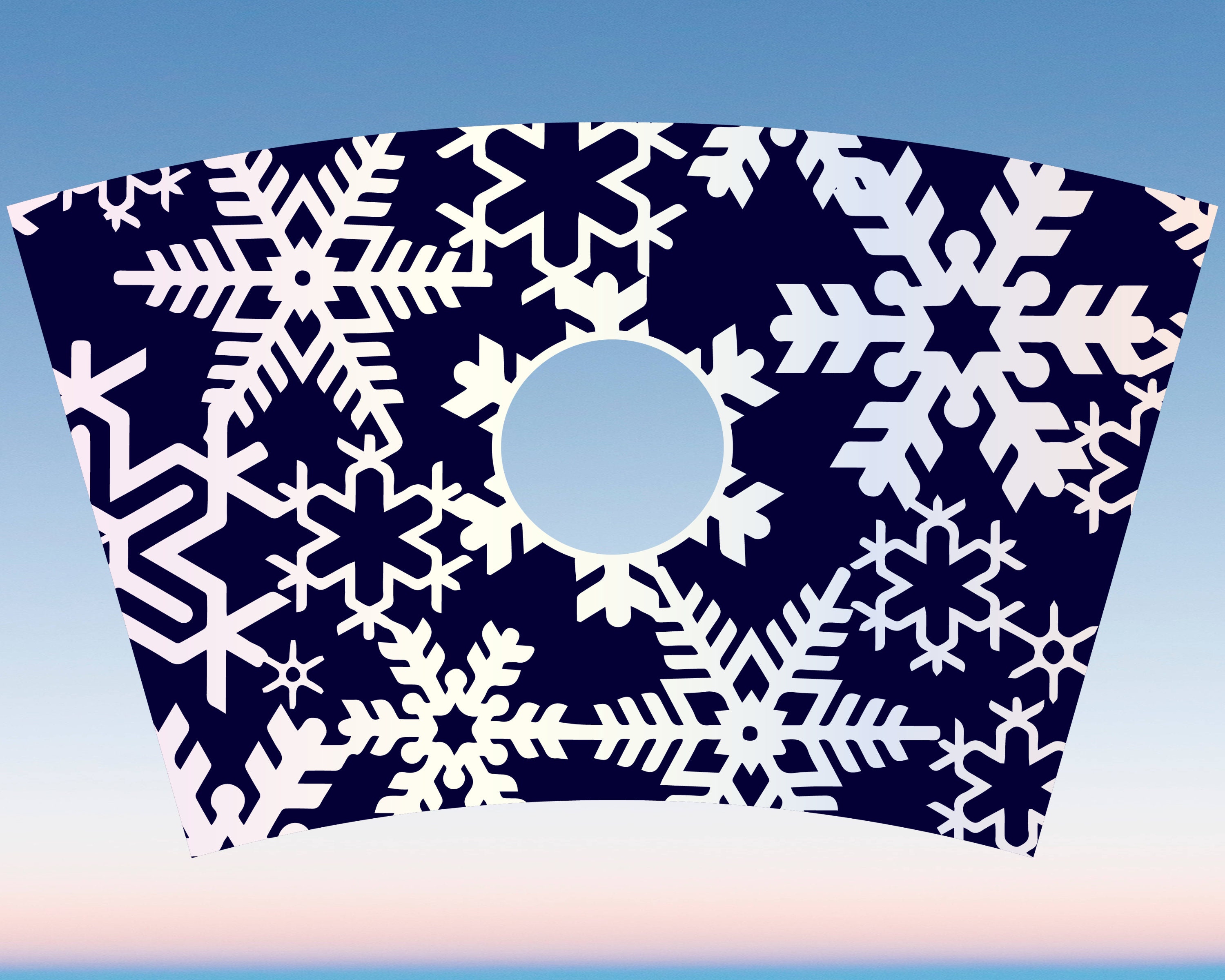 Snowflake Christmas Svg Starbucks Cup Wrap SVG Bundle Winter - Etsy