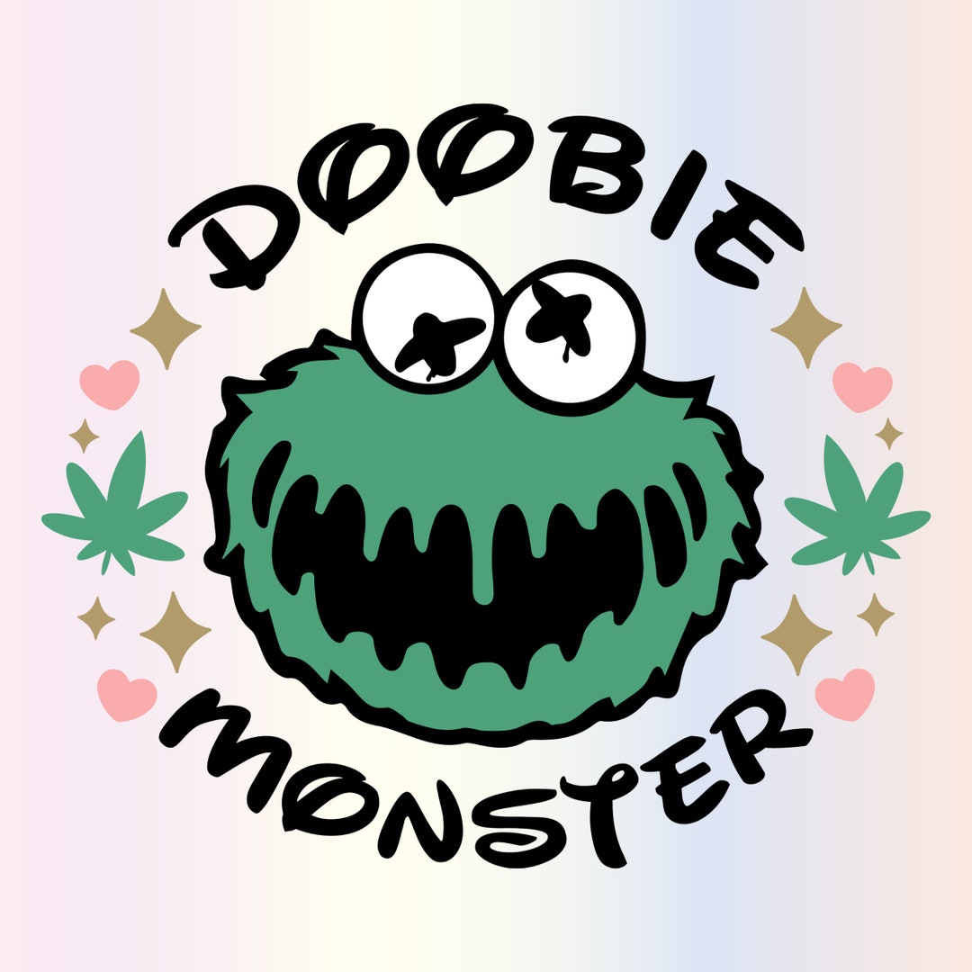 Funny Weed 420 Stoner Svg for Shirts, Doobie Monster Svg Halloween ...
