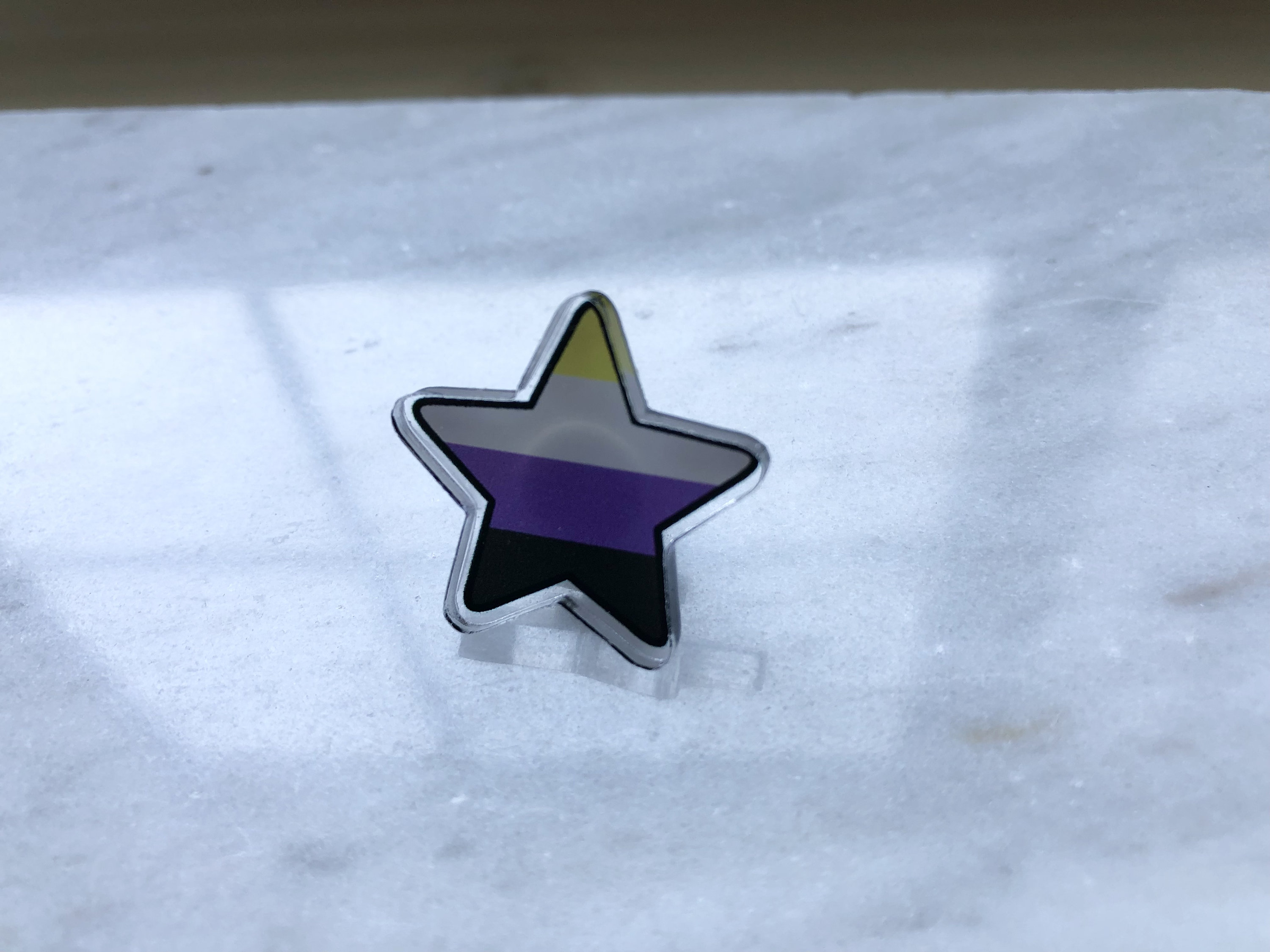 LGBT Pride Flag Star Acrylic Pin - Etsy