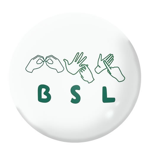 BSL / British Sign Language / Lip Reading Awareness Badges - Etsy UK