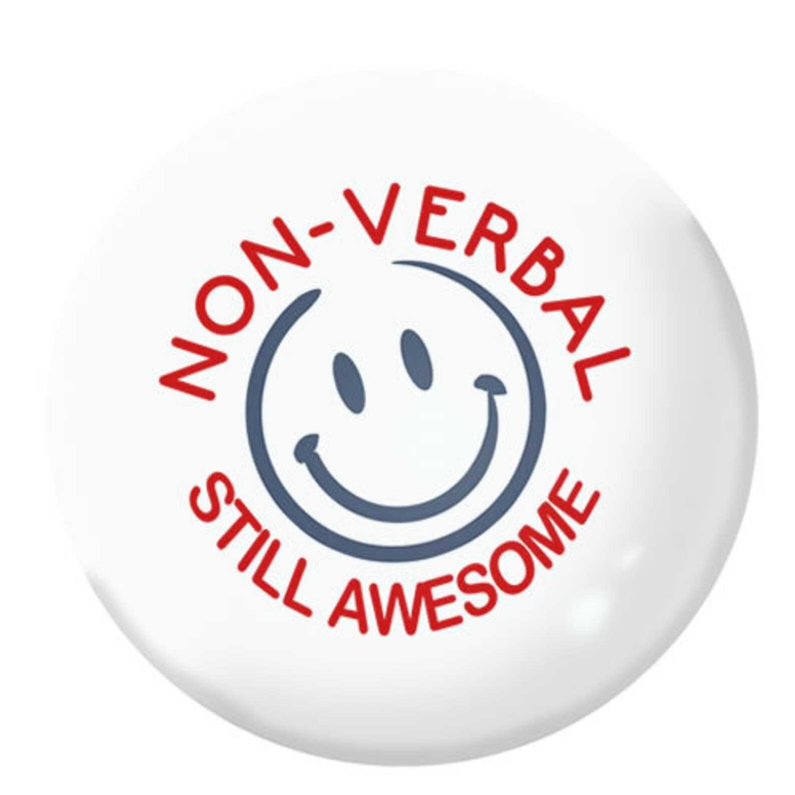 NON-VERBAL Awareness Badges 25mm / 1 Inch Pin Button Badges - Etsy ...