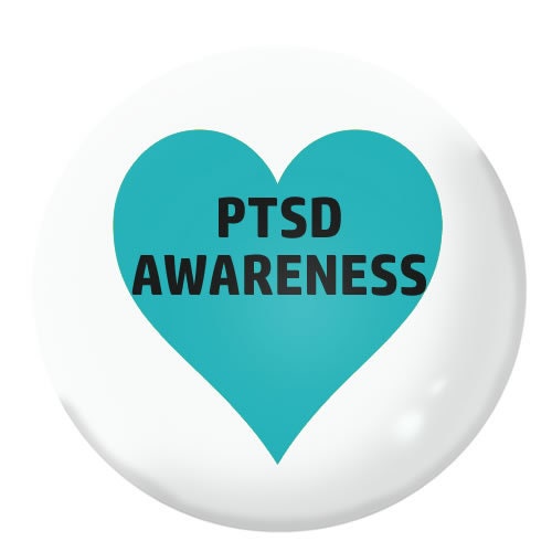 PTSD post-traumatic Stress Disorder Awareness Badges 25mm / 1 Inch Pin ...