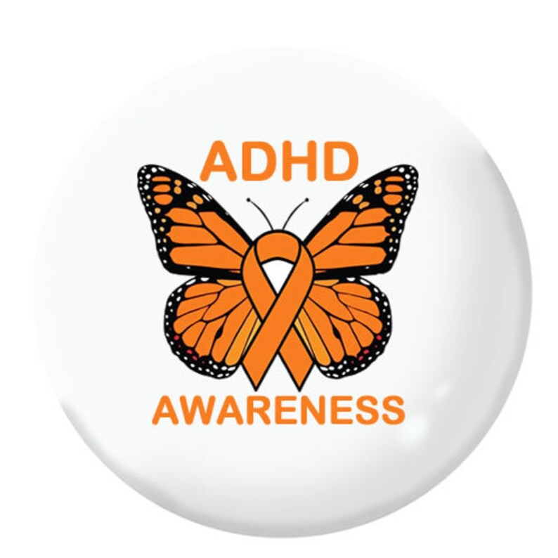 ADHD Awareness Badges 25mm / 1 Inch Pin Button Badges - Etsy