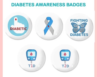 Diabetes Awareness Buttons - Etsy