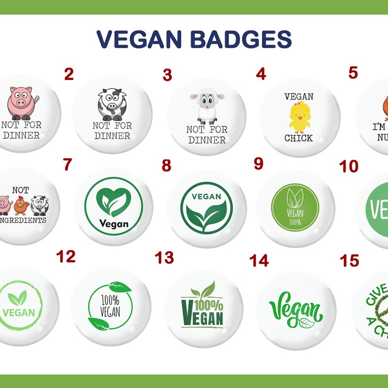 Vegan Badge - Etsy