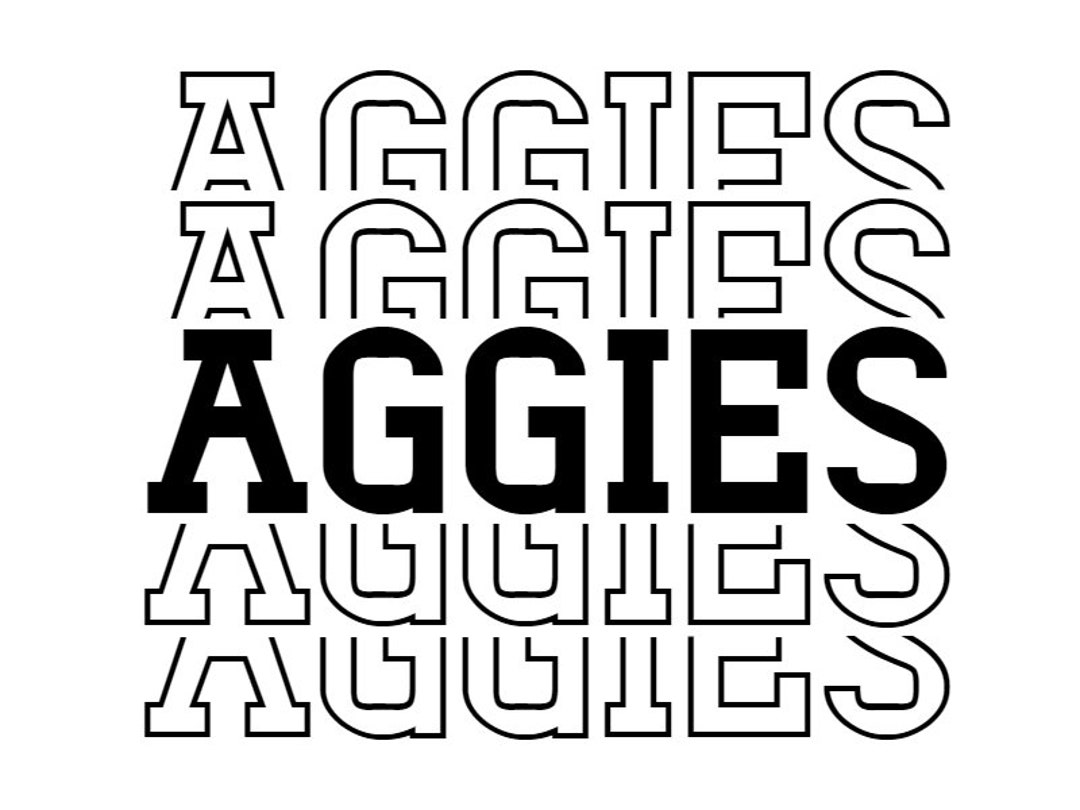 Aggies Stacked SVG, PNG, JPEG - Etsy