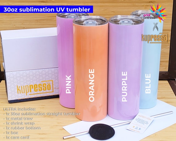 Blank STRAIGHT UV 30oz Kupresso Sublimation Tumbler - Etsy